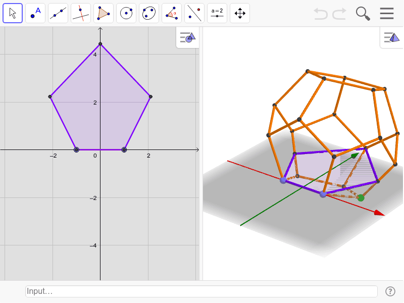dodecahedron intersection – GeoGebra