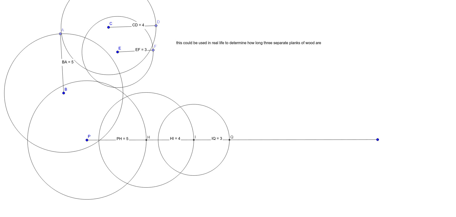 sum of line segments – GeoGebra