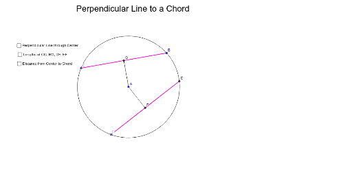 Perpendicular Lines to Chords of Circles – GeoGebra