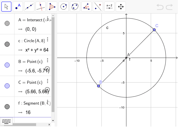 Round in Circles – GeoGebra