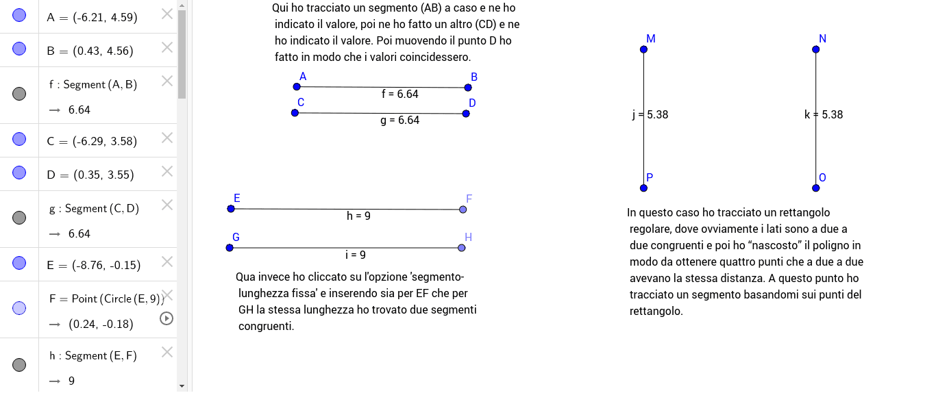 segmenti congruenti – GeoGebra