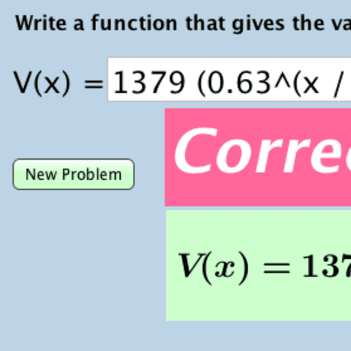 Quiz: Writing Exponential Growth & Decay Functions – GeoGebra