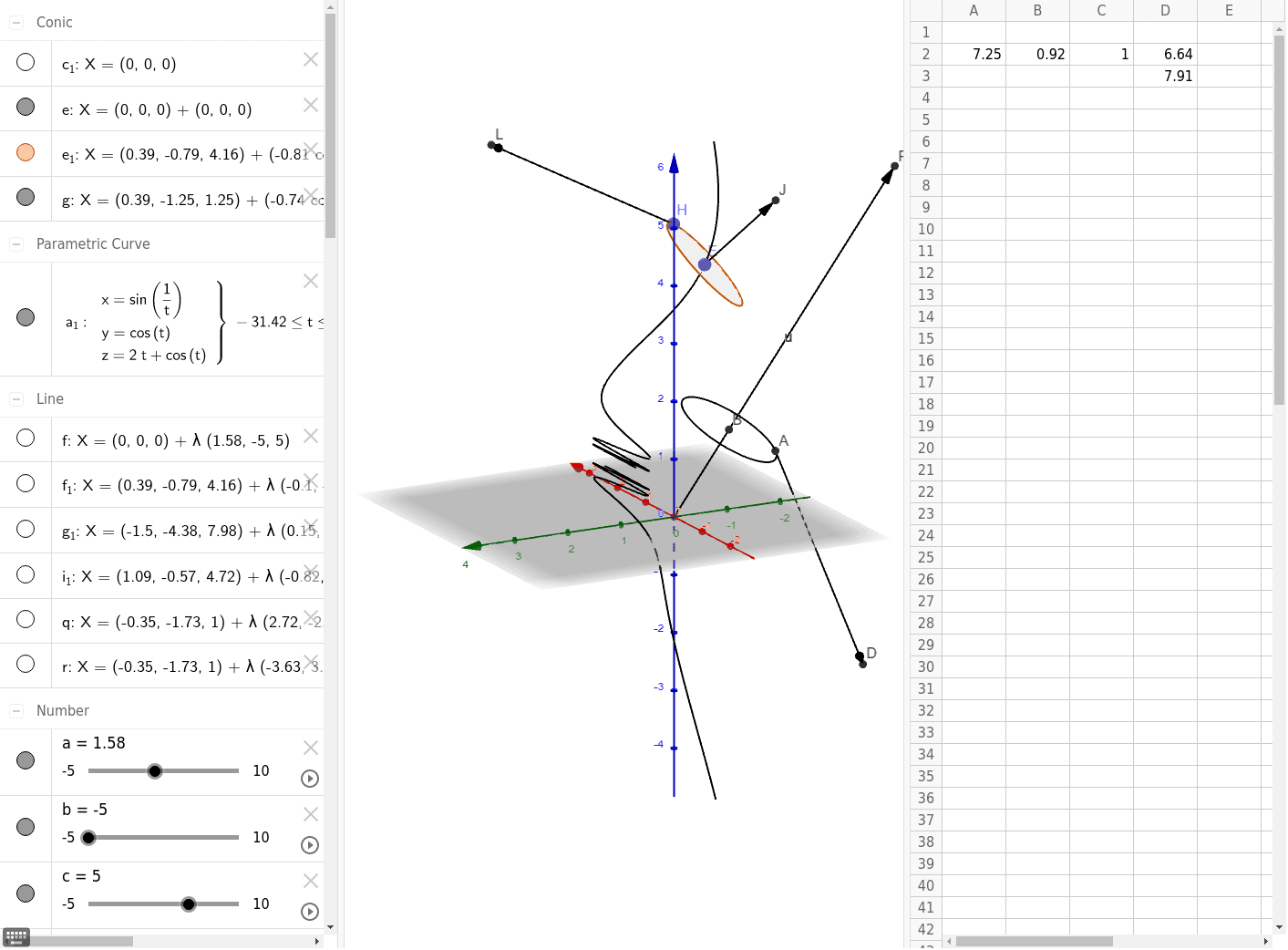 Curved Wire Demo – GeoGebra