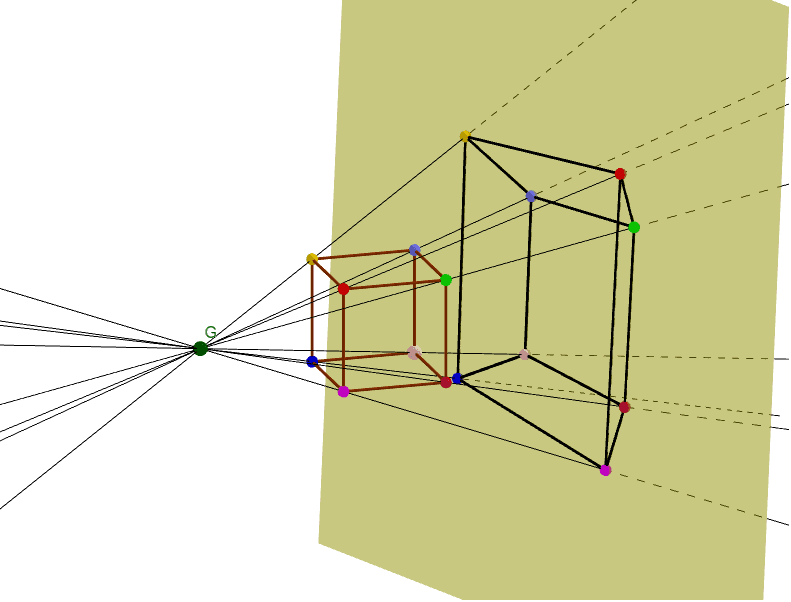 Projection of a Cube onto a Plane – GeoGebra
