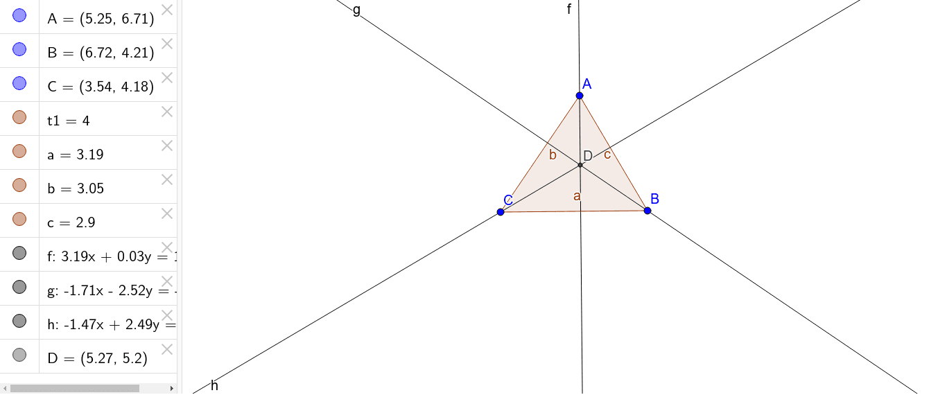 Orthocenter task – GeoGebra