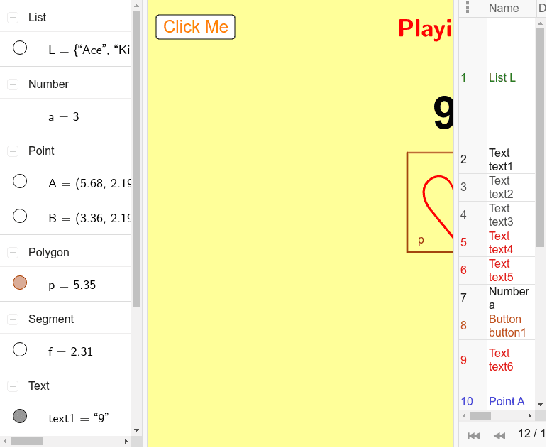 playing cards – GeoGebra