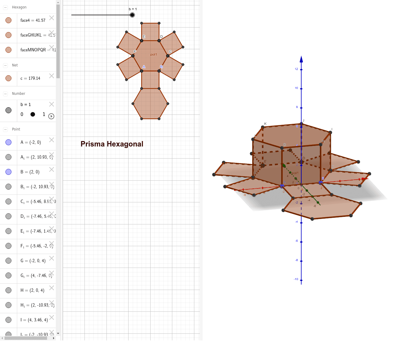 Prisma Hexagonal – GeoGebra