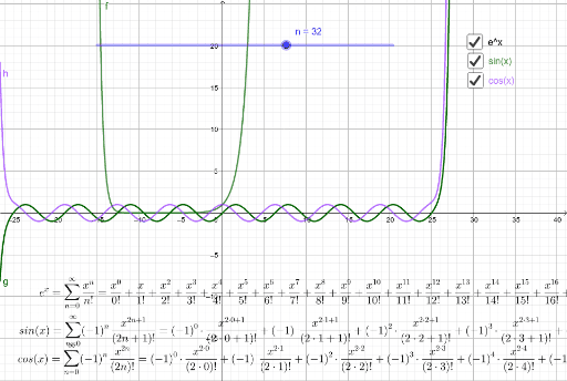 Infinite series Expansion – GeoGebra