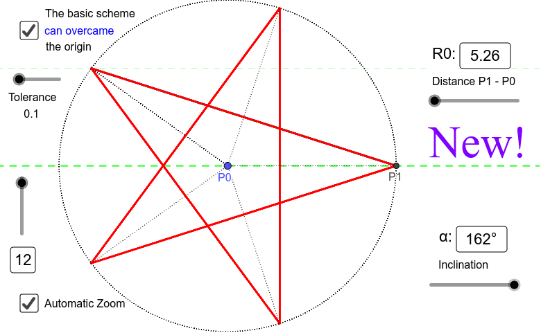 My second spiral and polygonal stars. – GeoGebra