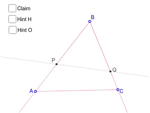 Euler line in 60 degrees angle – GeoGebra