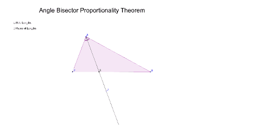 Angle Bisector Proportionality Theorem – GeoGebra