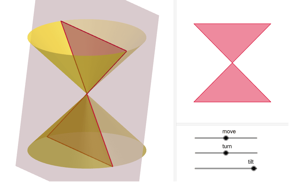 Conic Sections: Plane Intersecting Double Cone – GeoGebra