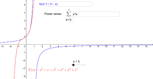 Power series representation – GeoGebra