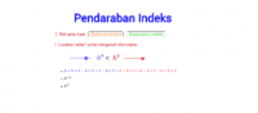 pendaraban indeks – GeoGebra