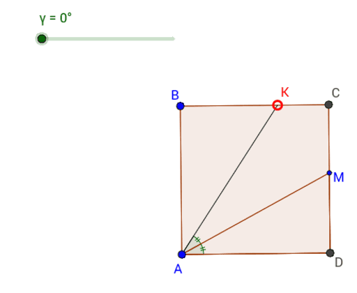 Angle bisector in square – GeoGebra