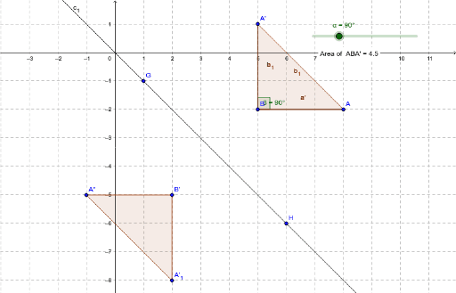 Triangle Reflection Exploration – GeoGebra