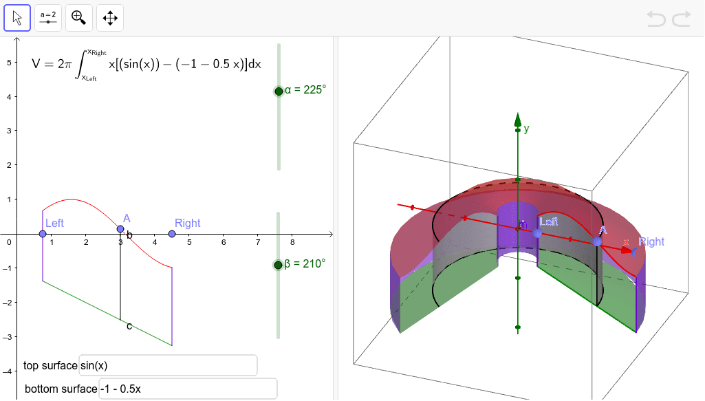 illustration of volume as a set of nested cylinders的副本 – GeoGebra