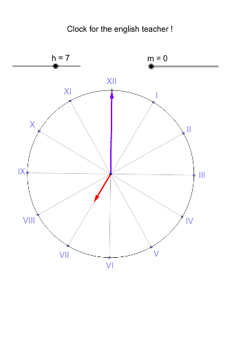 Clock for the English Teacher (4DNL 2014) – GeoGebra