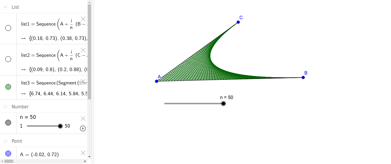 Bezier String Art – GeoGebra