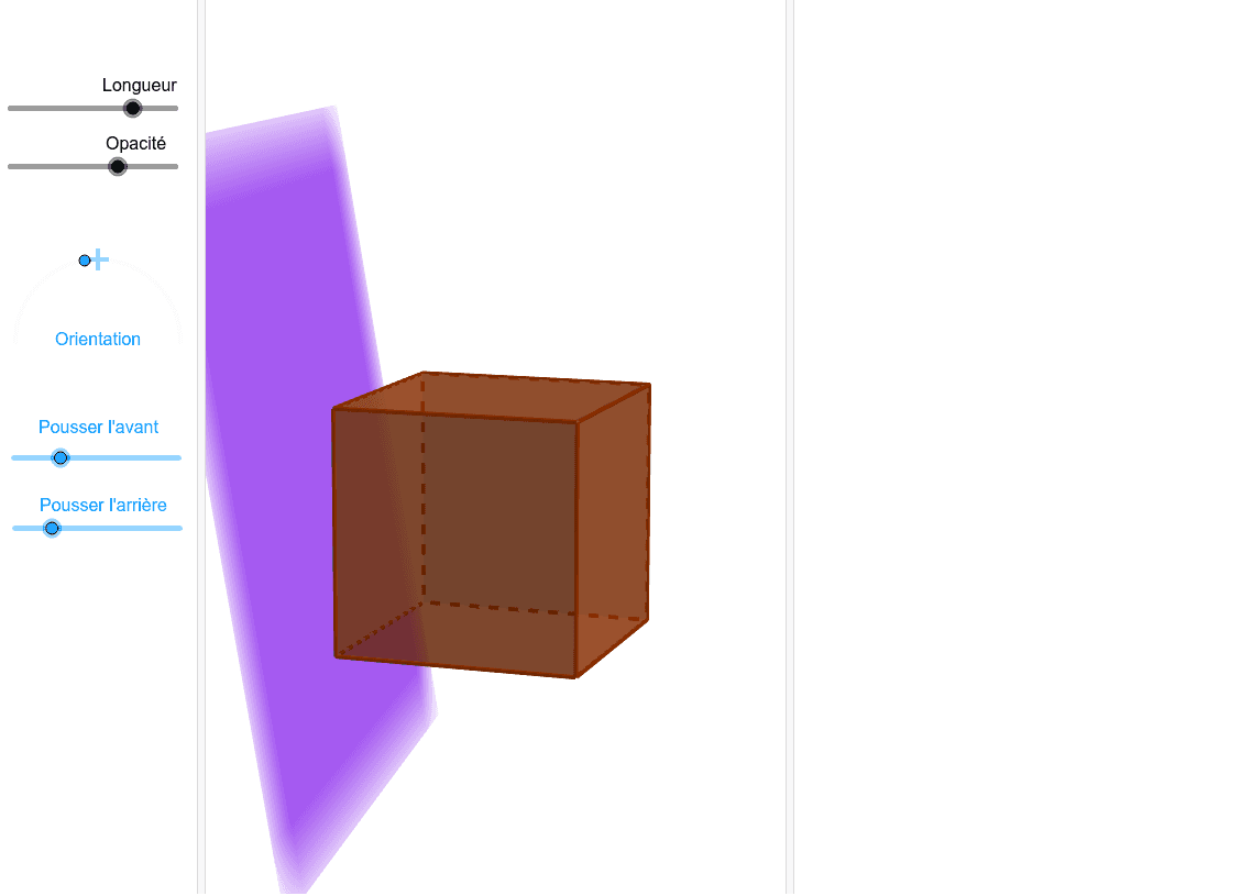 How to controll cube cross section? – GeoGebra