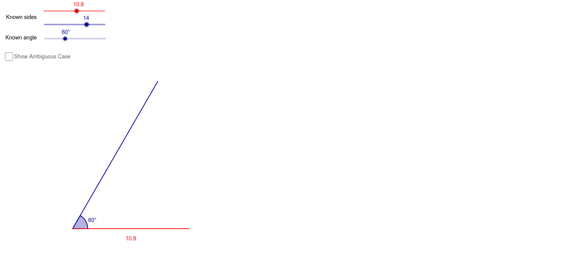 SSA Triangles – GeoGebra