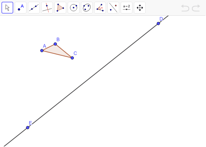 Reflecting a triangle – GeoGebra