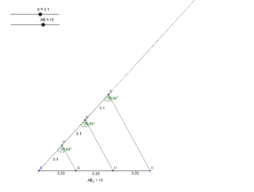Zeichnerische Streckenteilung – GeoGebra