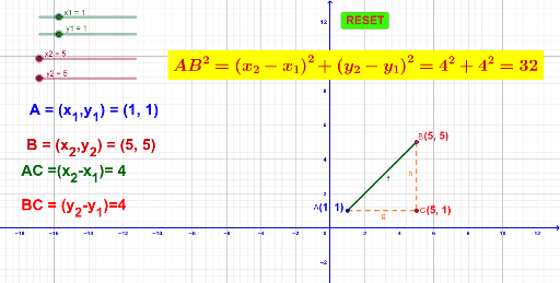 distance formula – GeoGebra