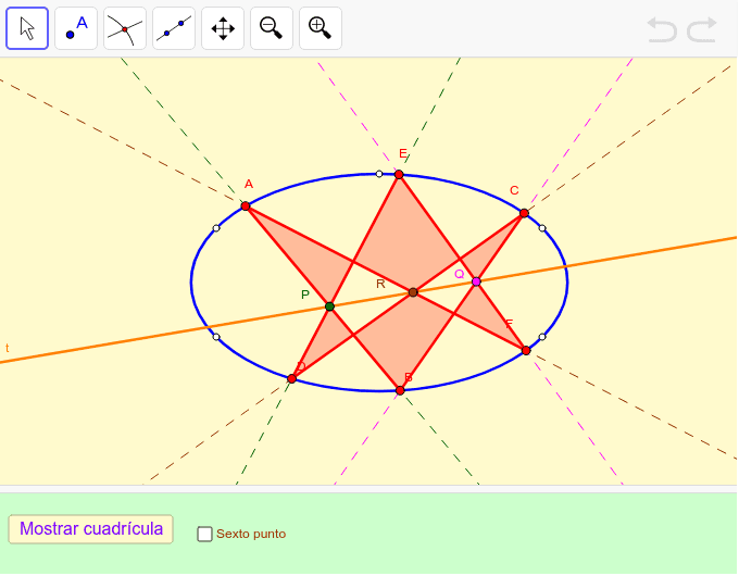 Teorema de Pascal – GeoGebra