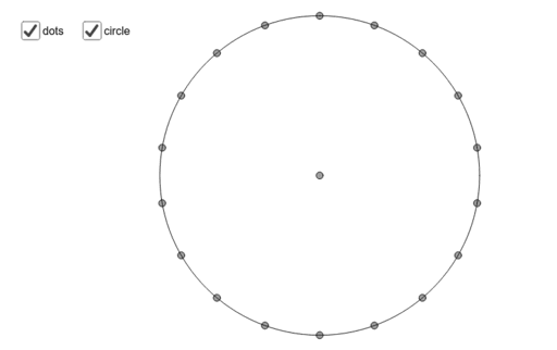 circular 18 dots template – GeoGebra