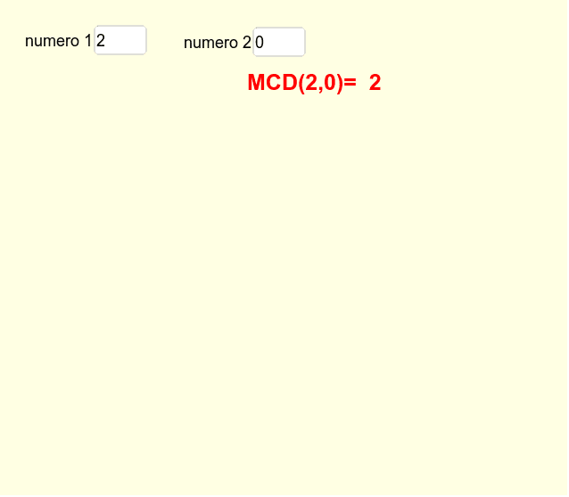 MCD: algoritmo di Euclide – GeoGebra