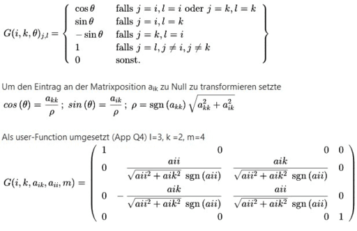 QR Zerlegung Givens-Rotation (Jacobi-Rotation) – GeoGebra