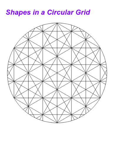 Shapes in a Circular Grid – GeoGebra
