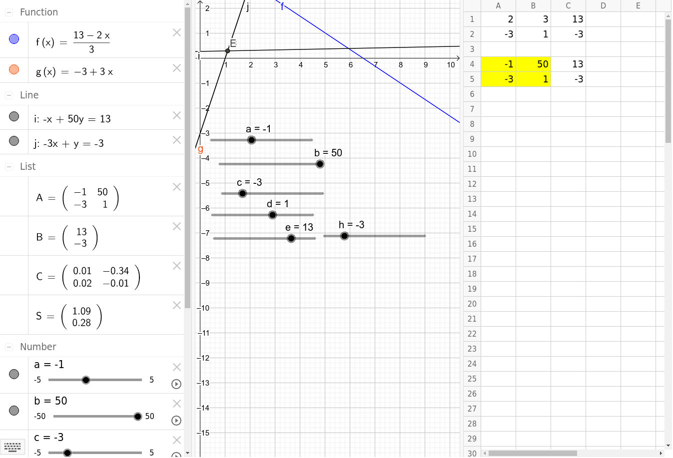 SISTEMAS DE ECUACIONES Y MATRICES – GeoGebra