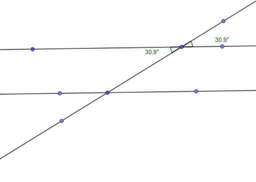 Vertical angles (EQUAL) – GeoGebra