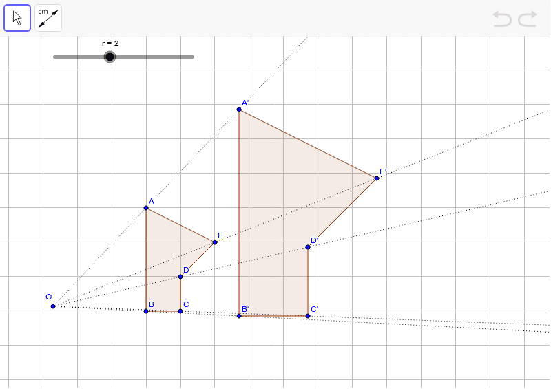 Dilation Exploration – GeoGebra