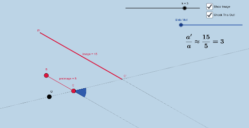 Dilating a Segment: – GeoGebra