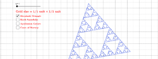 Fractal Dimension via Box Counting – GeoGebra