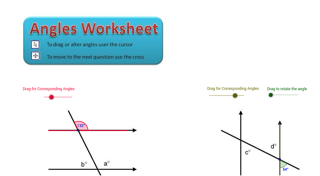 Angle Properties Worksheets – GeoGebra