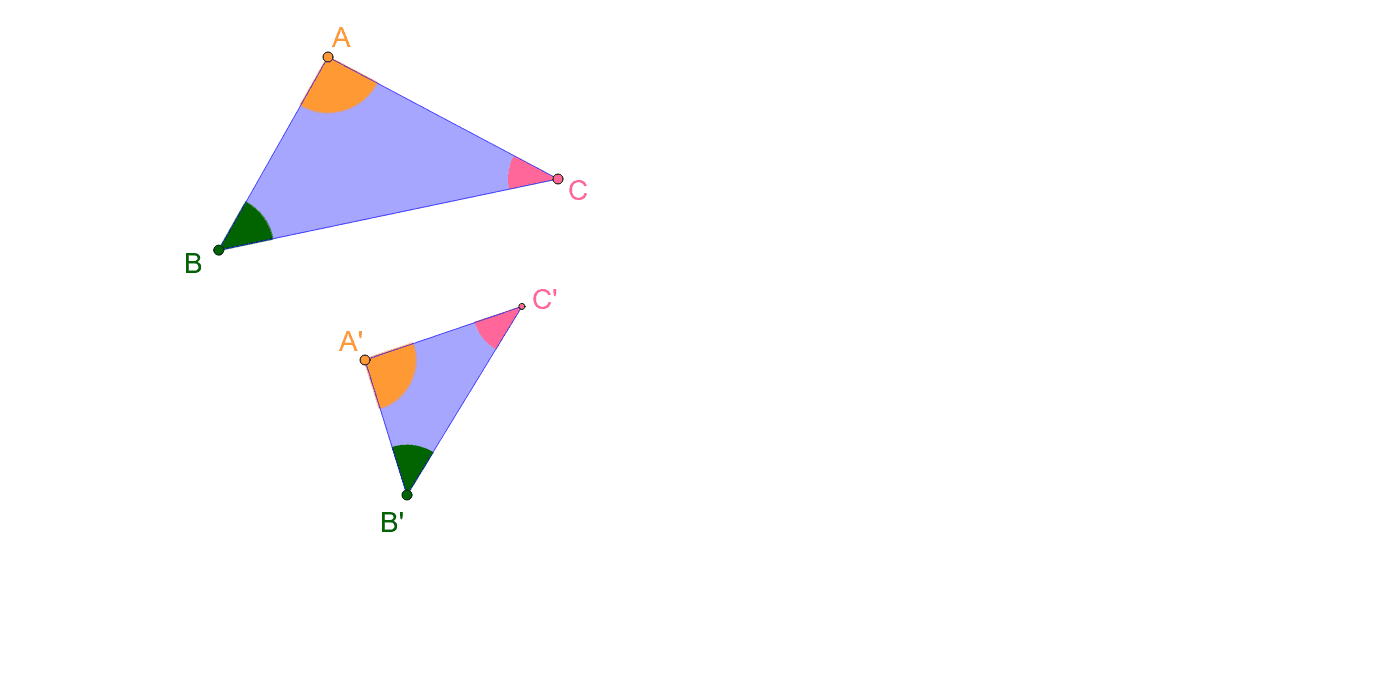 Triangles semblables – GeoGebra