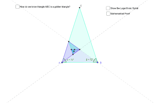 Golden Triangles and Proof – GeoGebra