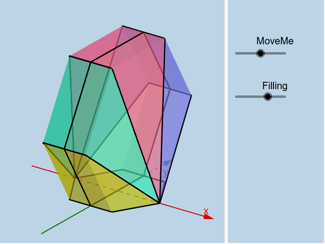 Solid with Regular Hexagonal Base: Cross Sections Parallel to yAxis are also Regular Hexagons ...
