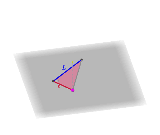 Volume d'un prisme droit ayant pour base un triangle rectangle – GeoGebra