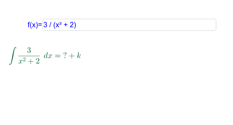 Calcul intégral - primitives – GeoGebra