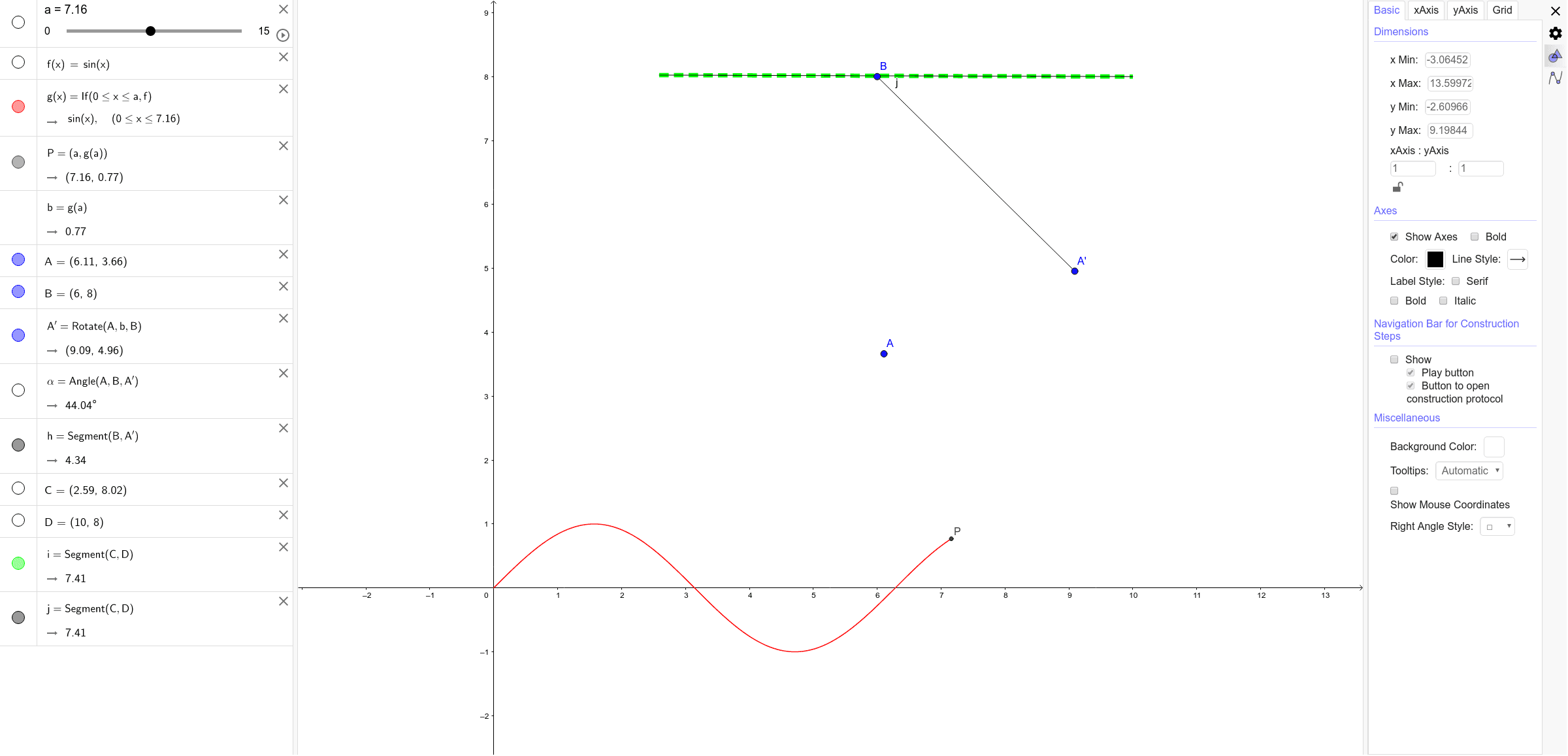 Pendulo simples - MHS – GeoGebra