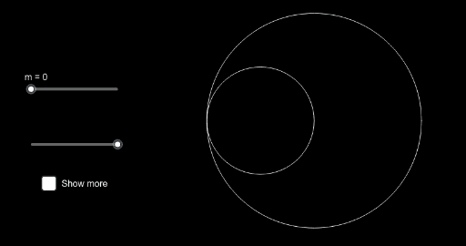 Rainbow Pappus chain – GeoGebra
