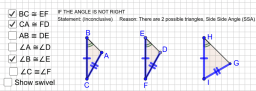 Side Side Angle Pattern – GeoGebra