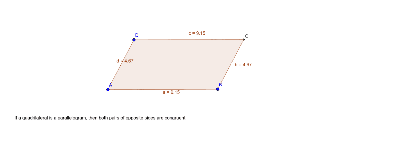 Properties of Parallelograms – GeoGebra