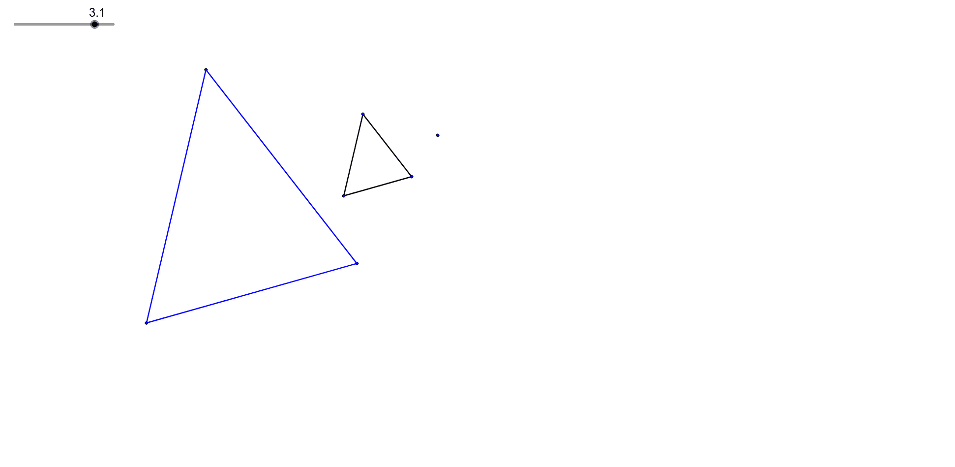 Enlarging a Triangle – GeoGebra