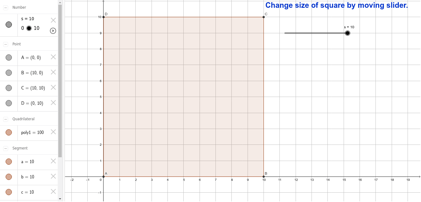 Perfect Square – GeoGebra